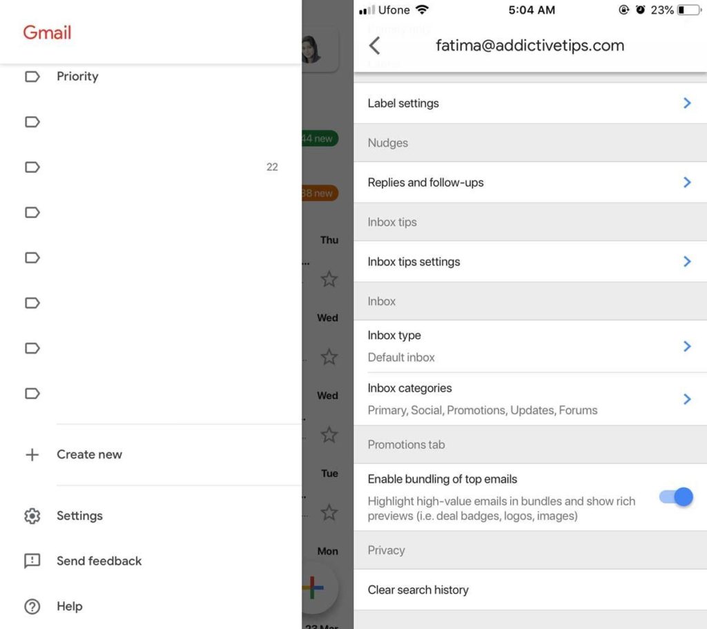 How to disable top emails in Gmail apps — TojiKon.Net