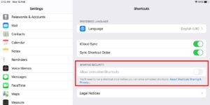 How to fix ‘Allow untrusted shortcuts’ grayed out on iOS — TojiKon.Net